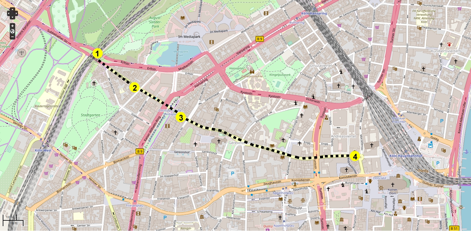 Dierk's page - Panzerduell - Advance of E Company in Cologne 1945